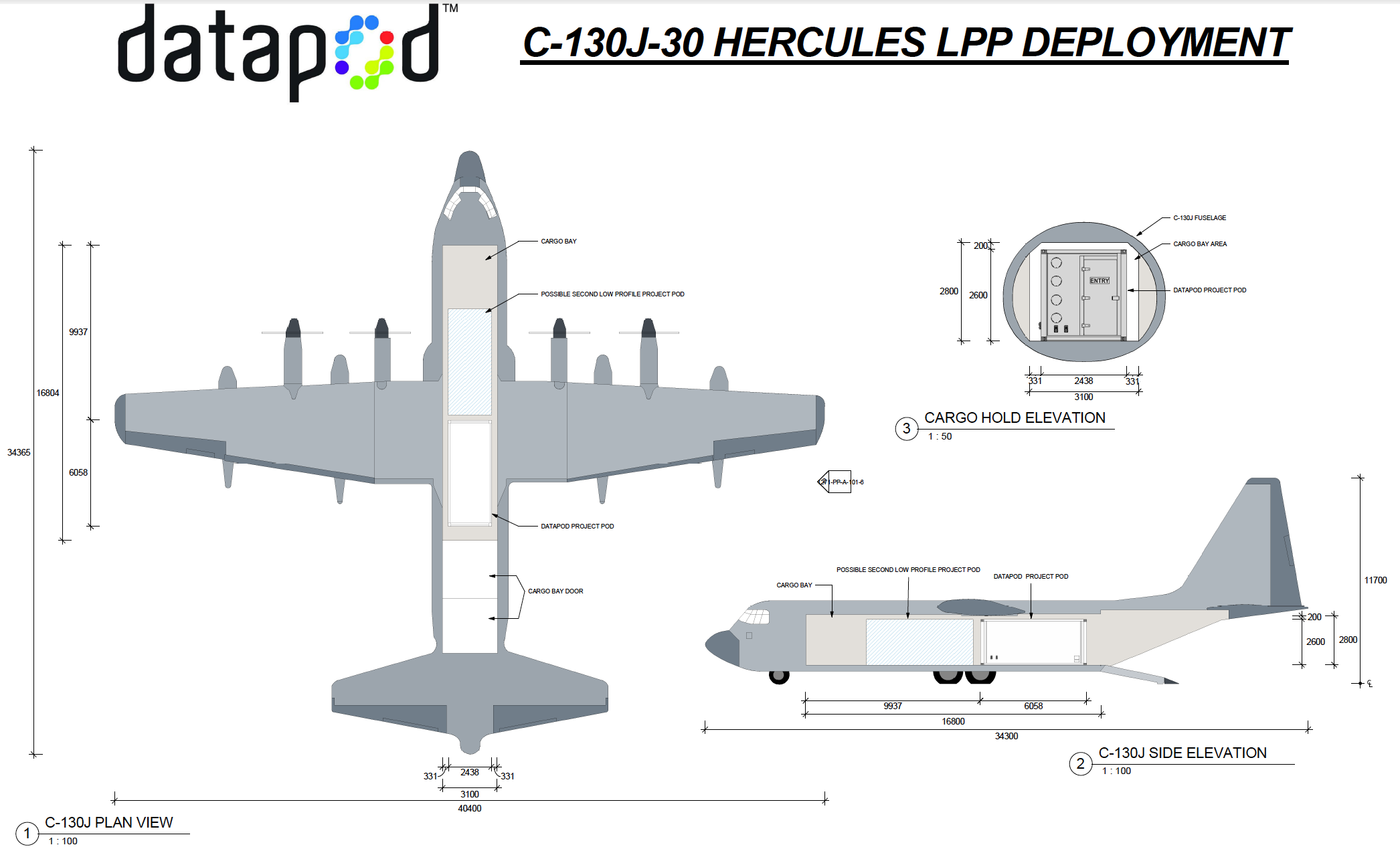 Datapod Low-Profile PROJECTPOD enables fly-in deployment anywhere in the world - Datapod
